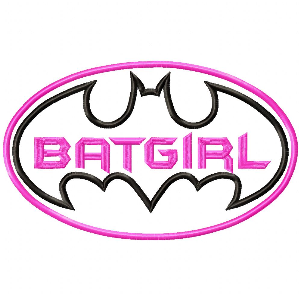 Printable Batgirl Emblem Batgirl Print Round Neck Sweater Adjusted