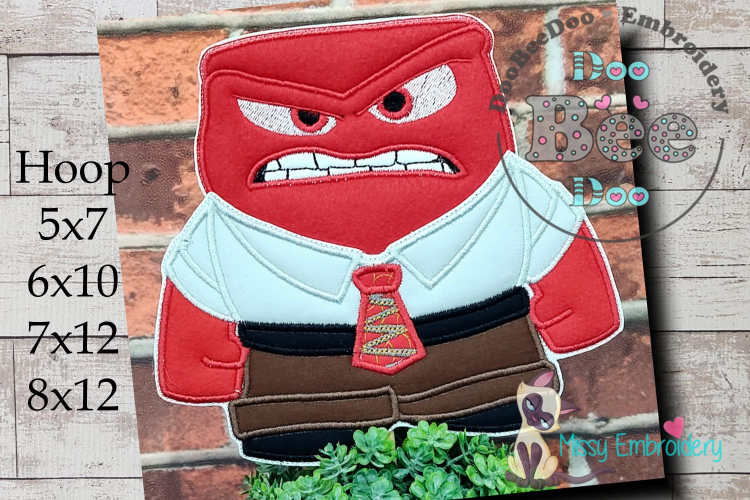 Anger Inside Out - ITH Project - Machine Embroidery Design – DooBeeDoo ...