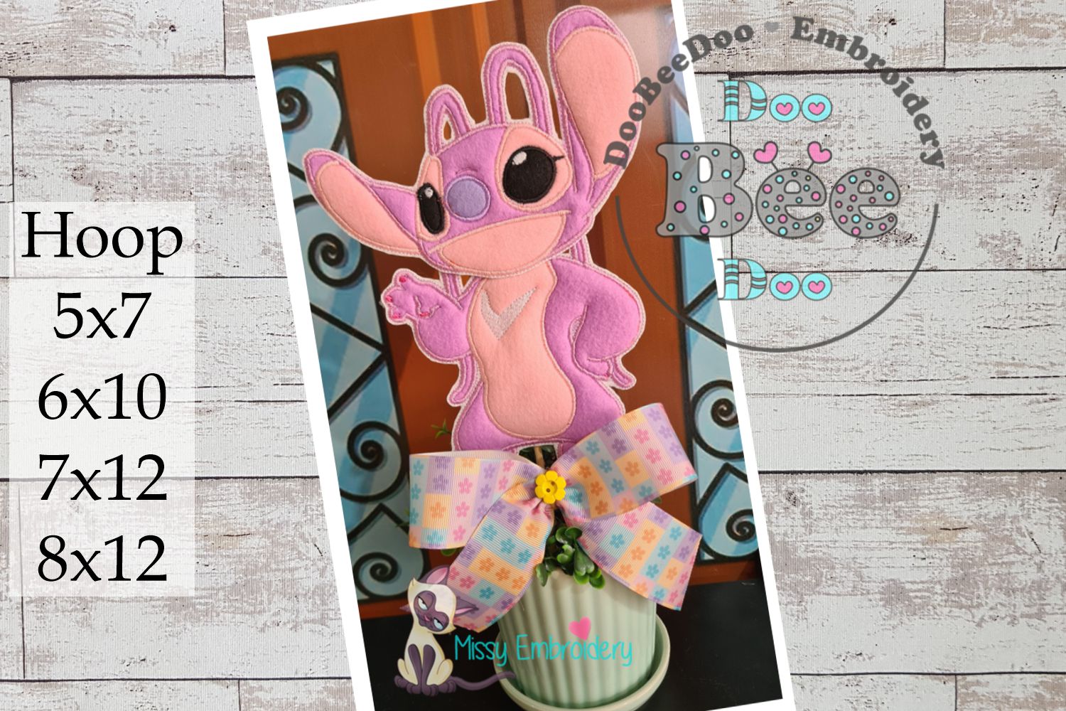 Cute Angel Stitch - ITH Project - Machine Embroidery Design – DooBeeDoo ...
