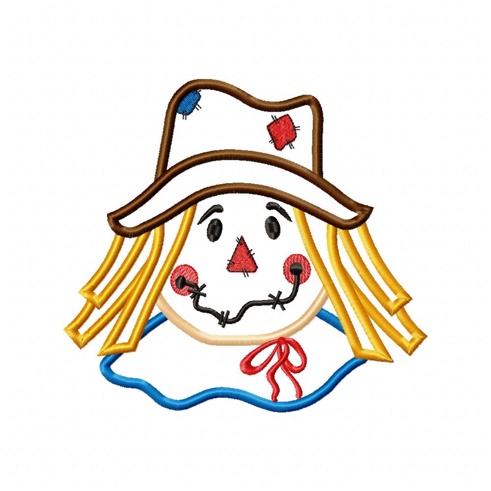 Scarecrow Face - Applique Embroidery – DooBeeDoo Embroidery Designs
