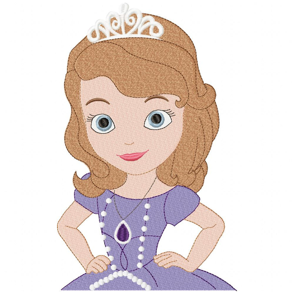 Princess Sophie the First - Fill Stitch - Machine Embroidery Design ...