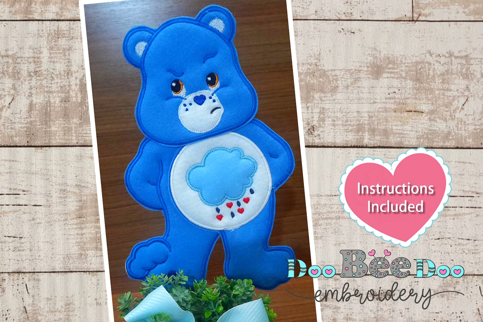 Grumpy Bear Care Bears - ITH Project - Machine Embroidery Design ...