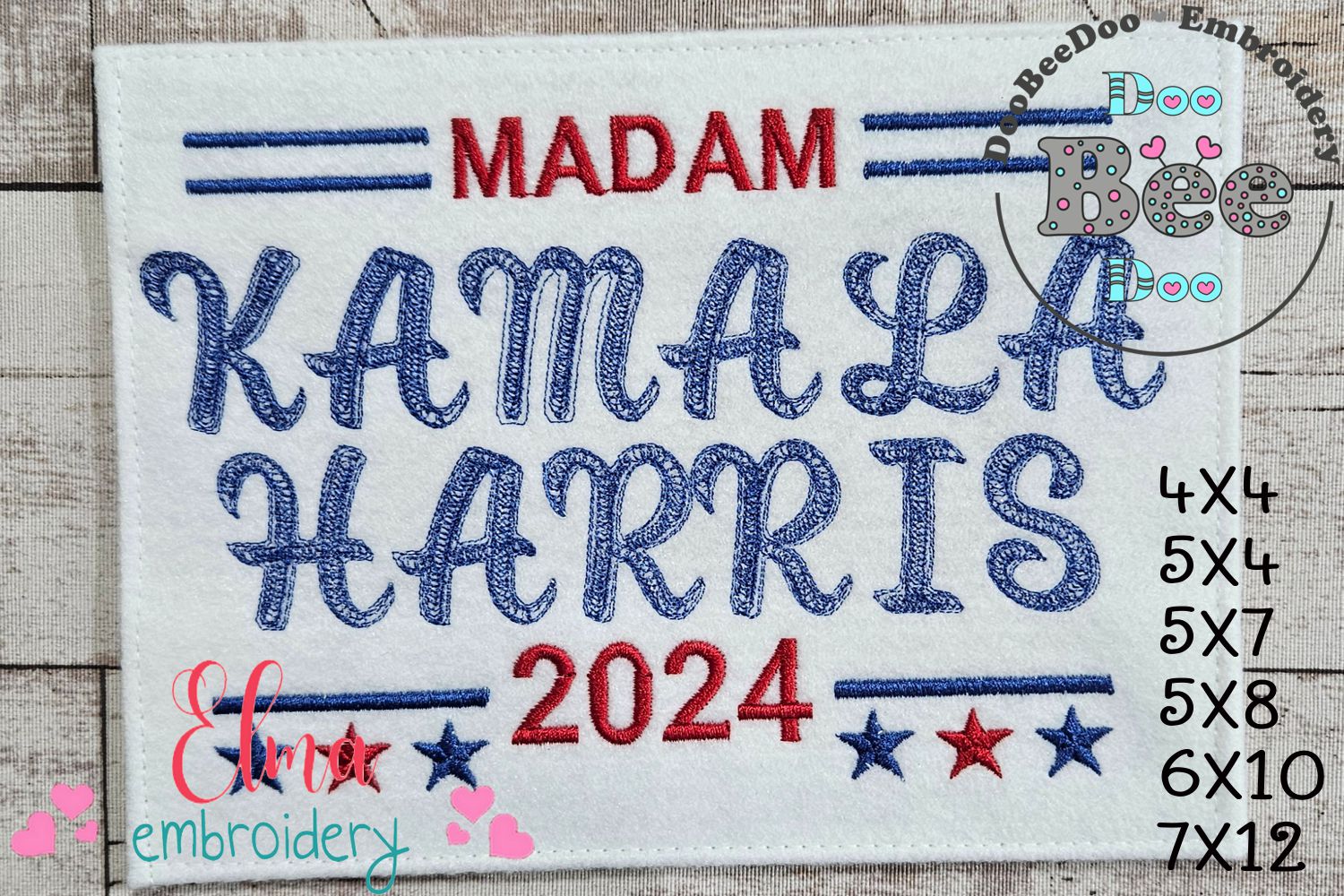Madam Kamala Harris - Sketch Stitch - Machine Embroidery Design ...