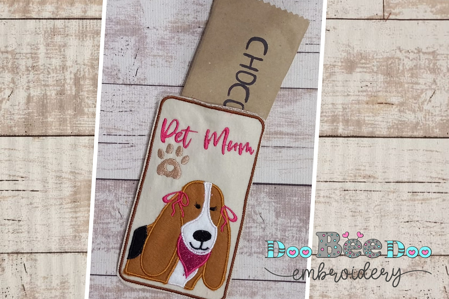 Girl Pet Mum Basse Candy Holder - ITH Project - Machine Embroidery Des ...