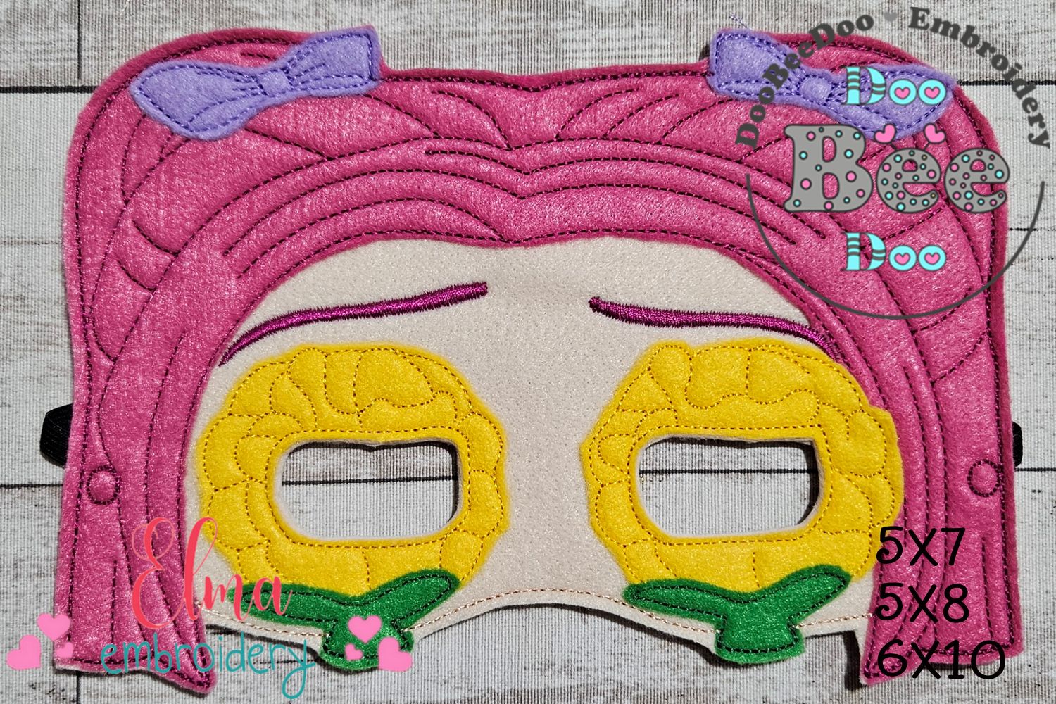 Mira with Corn Eyes Mask – Appliqué – ITH Project – DooBeeDoo Machine ...