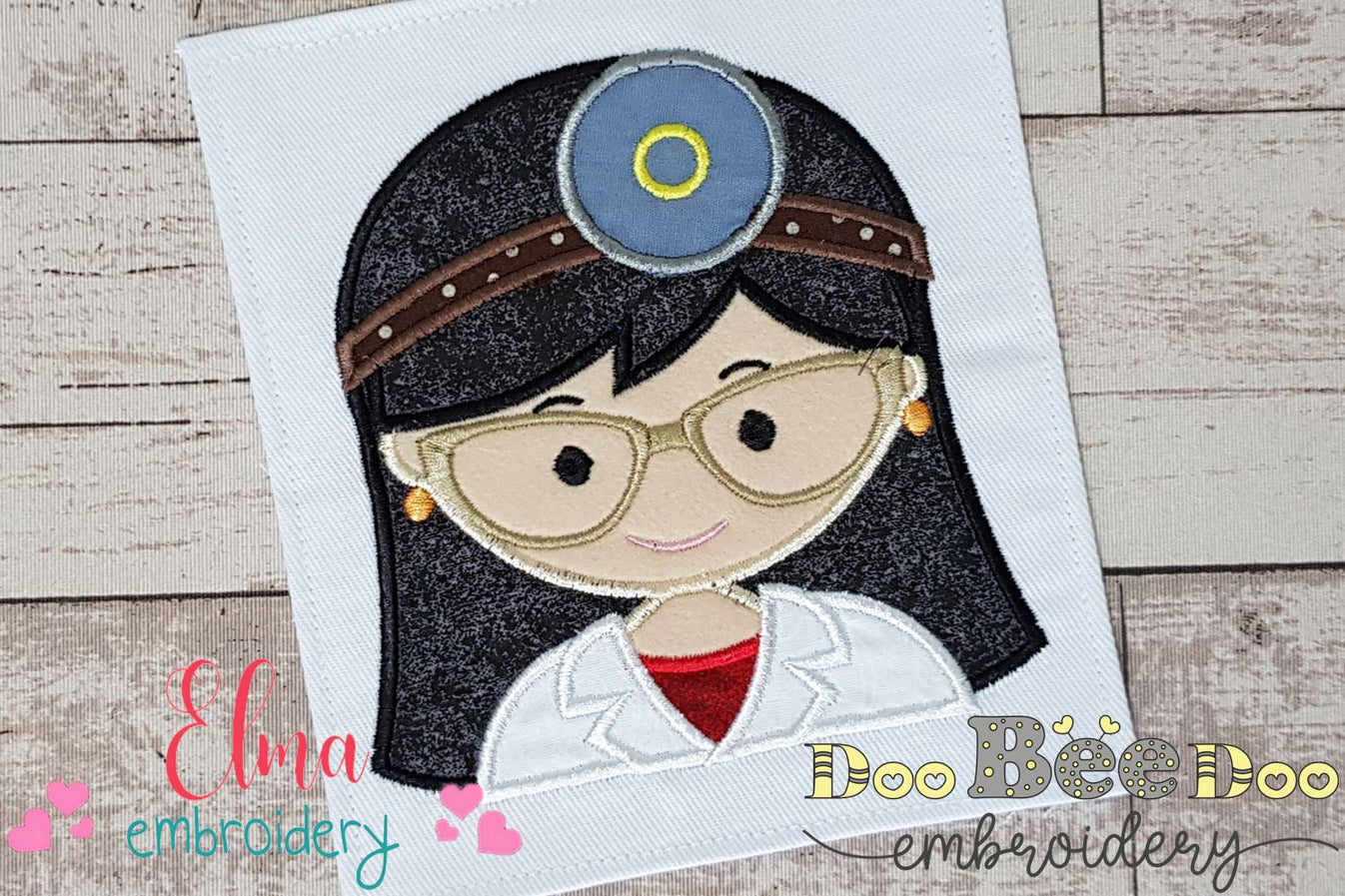 Doctor Girl - Applique - Machine Embroidery Design – DooBeeDoo Machine ...