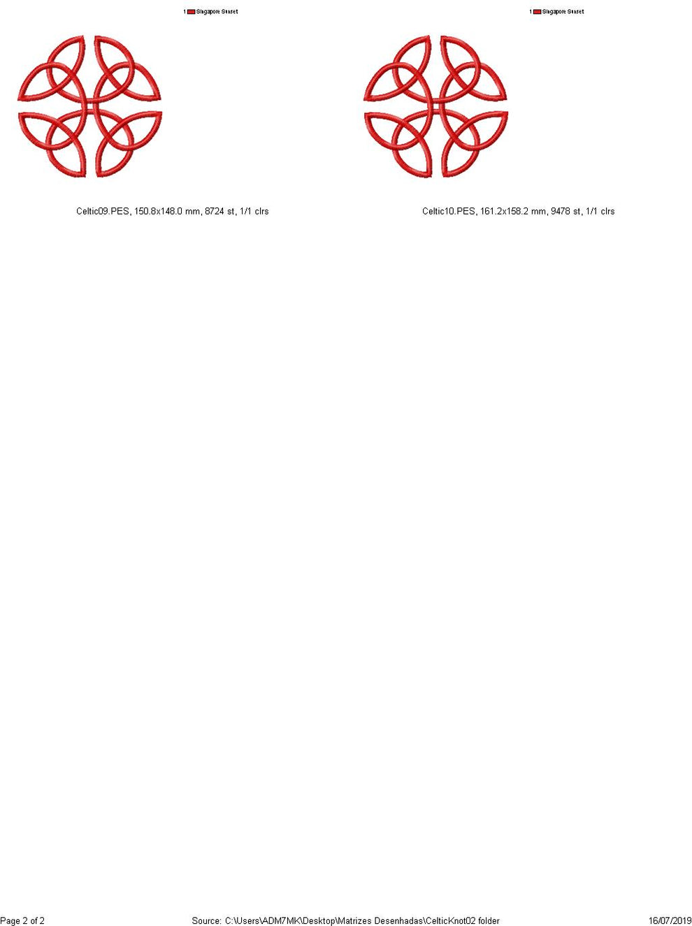 Celtic Knot - Fill Stitch - Machine Embroidery Design – DooBeeDoo ...