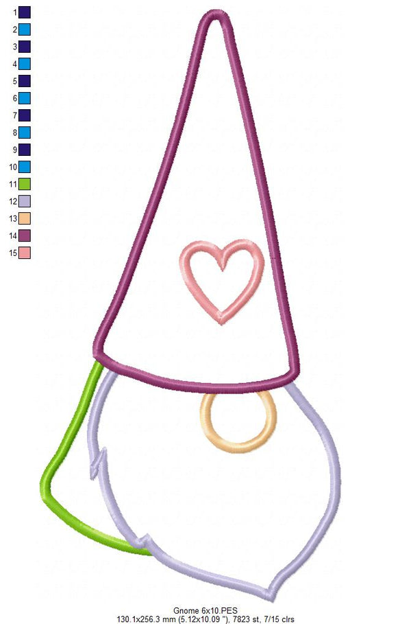 Gnome Machine Embroidery Design – DooBeeDoo Machine Embroidery Designs