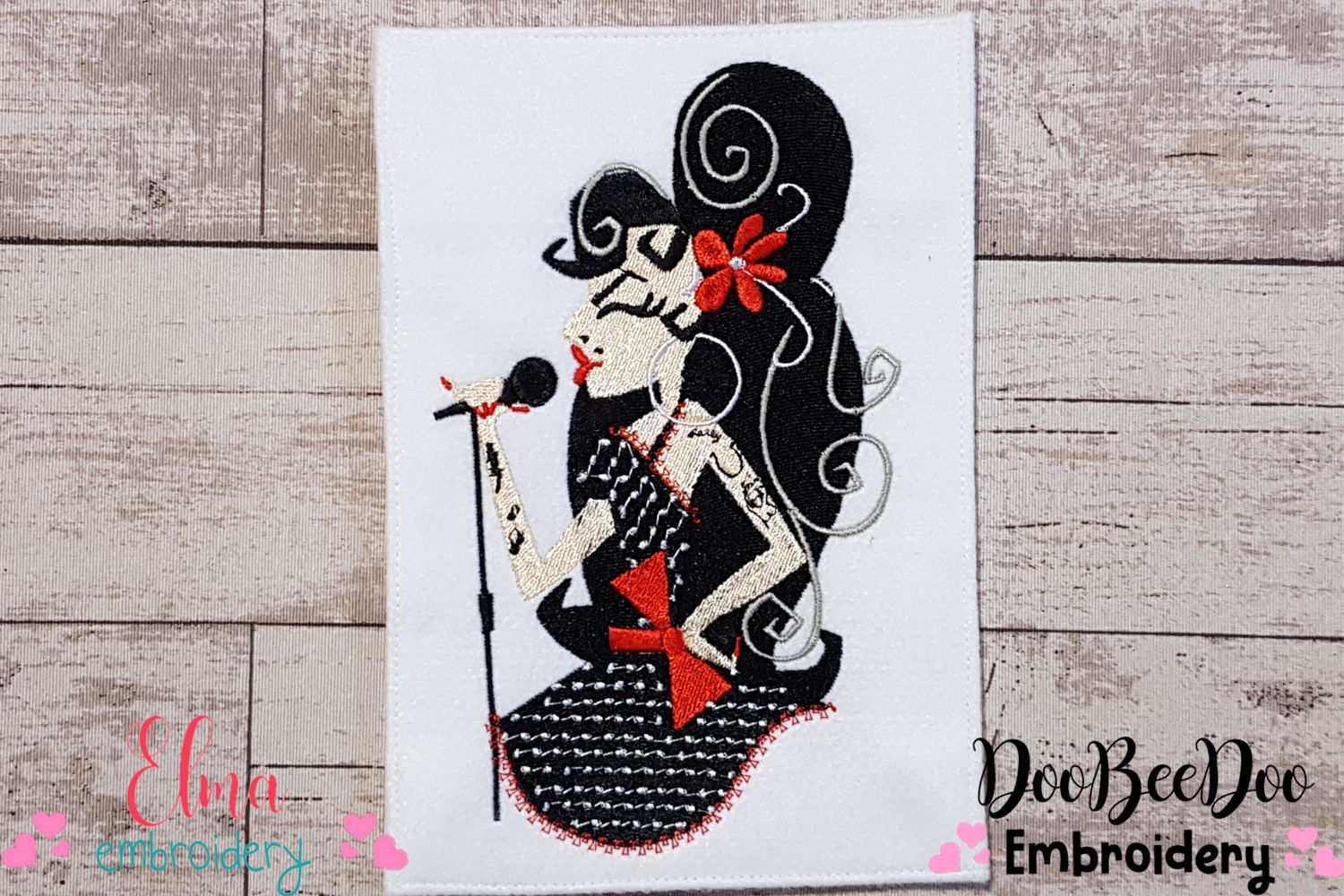 Amy Winehouse - Fill Stitch – DooBeeDoo Machine Embroidery Designs