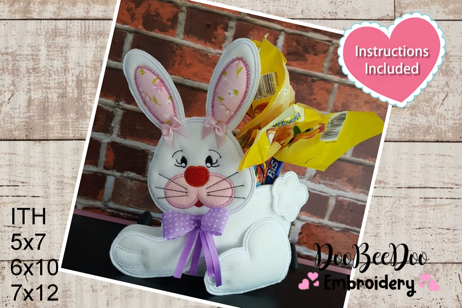 Easter Bunny Basket - ITH Project - Machine Embroidery Design ...