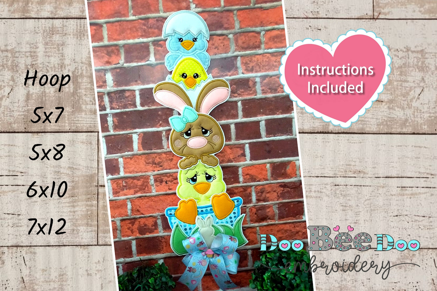 Bunny and his Easter Friends - ITH Project - Machine Embroidery Design ...