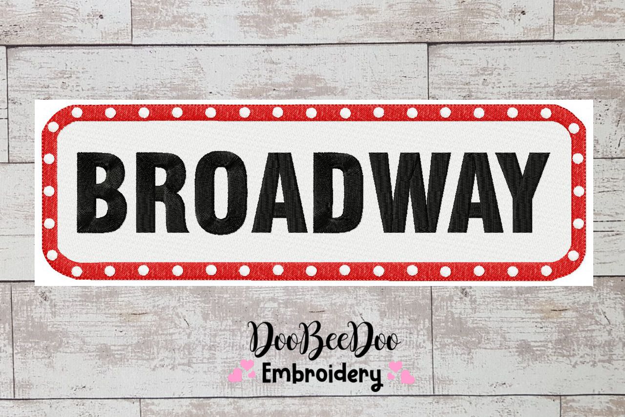 Broadway - Fill Stitch - Machine Embroidery Design – DooBeeDoo Machine ...