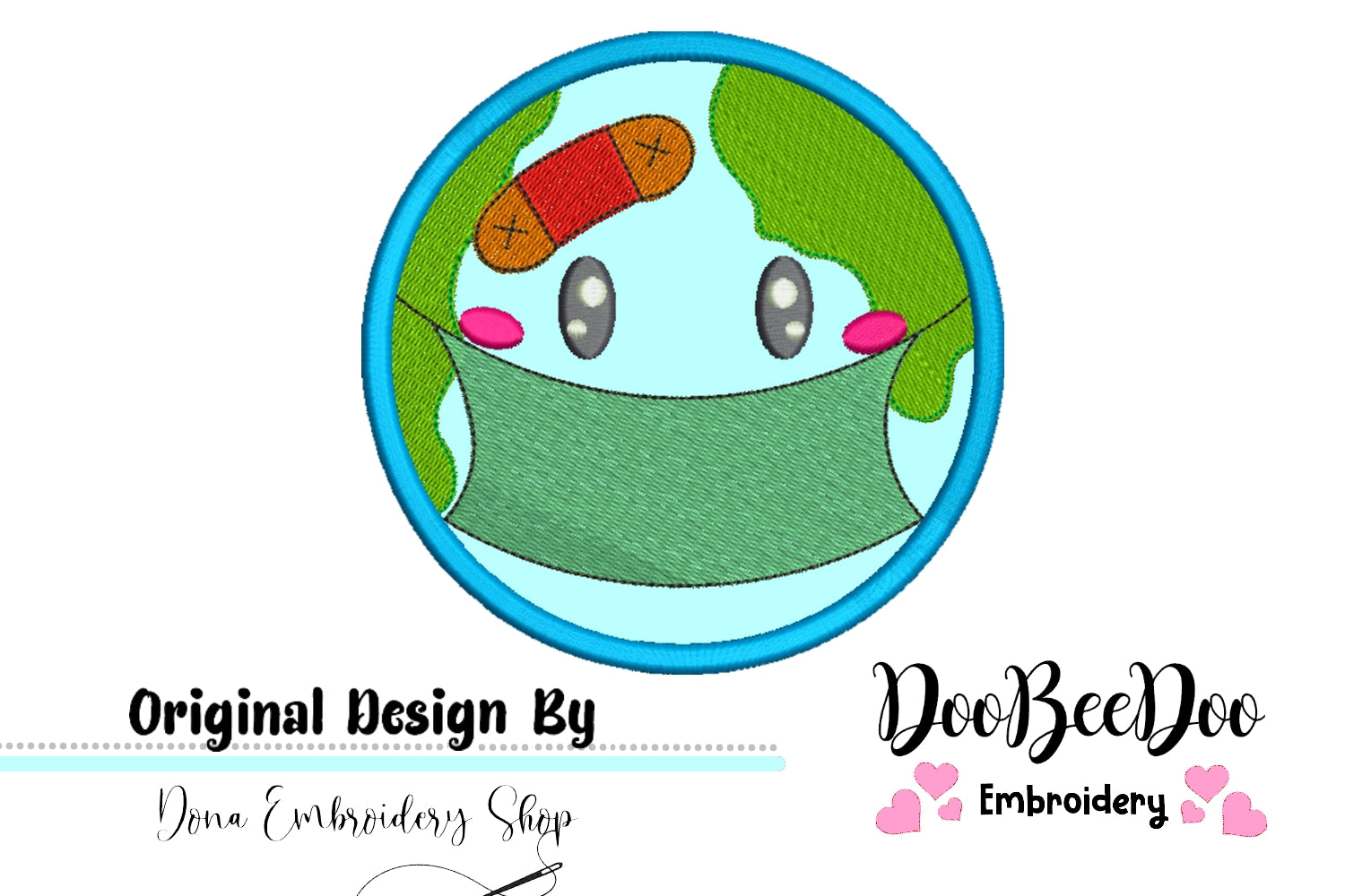 Planet earth - Applique – DooBeeDoo Machine Embroidery Designs